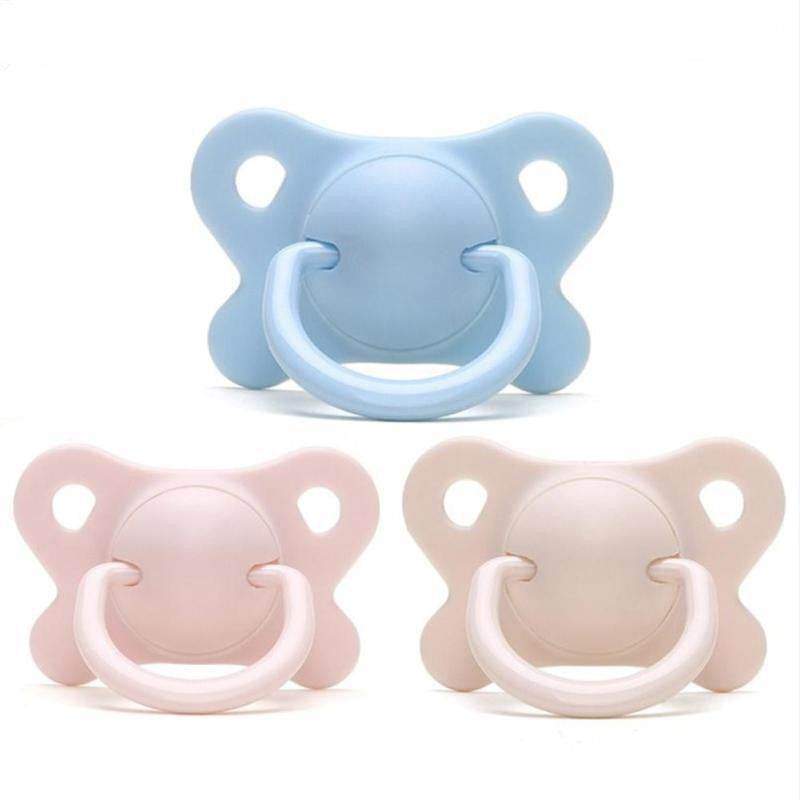 Little Gigglers World Newborn Baby Silicone Super Soft Flat Head Pacif